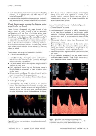 Guía ISUOG de Doppler obstétrico | PDF