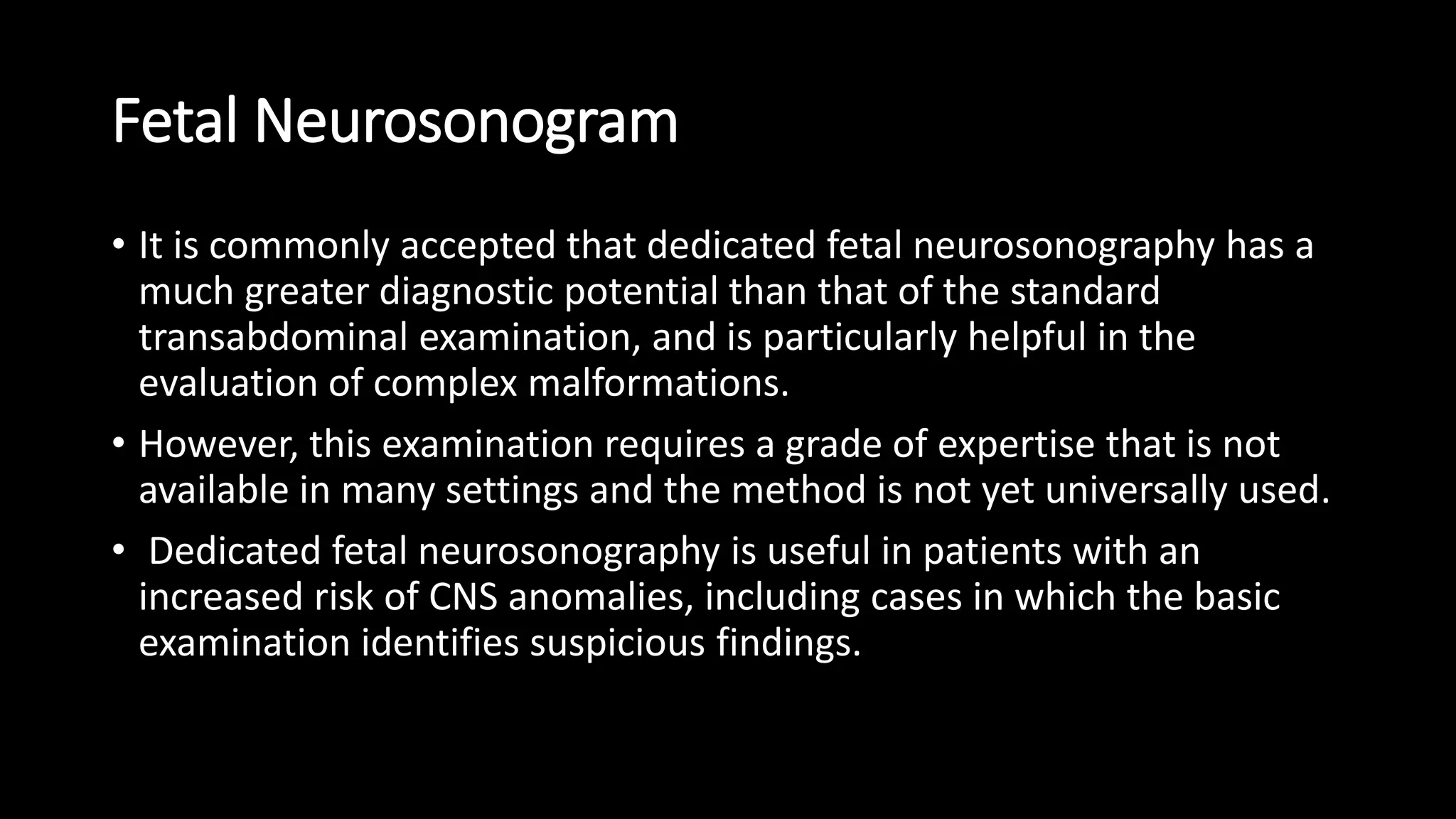 Isuog fetal cns usg guidelines | PPTX