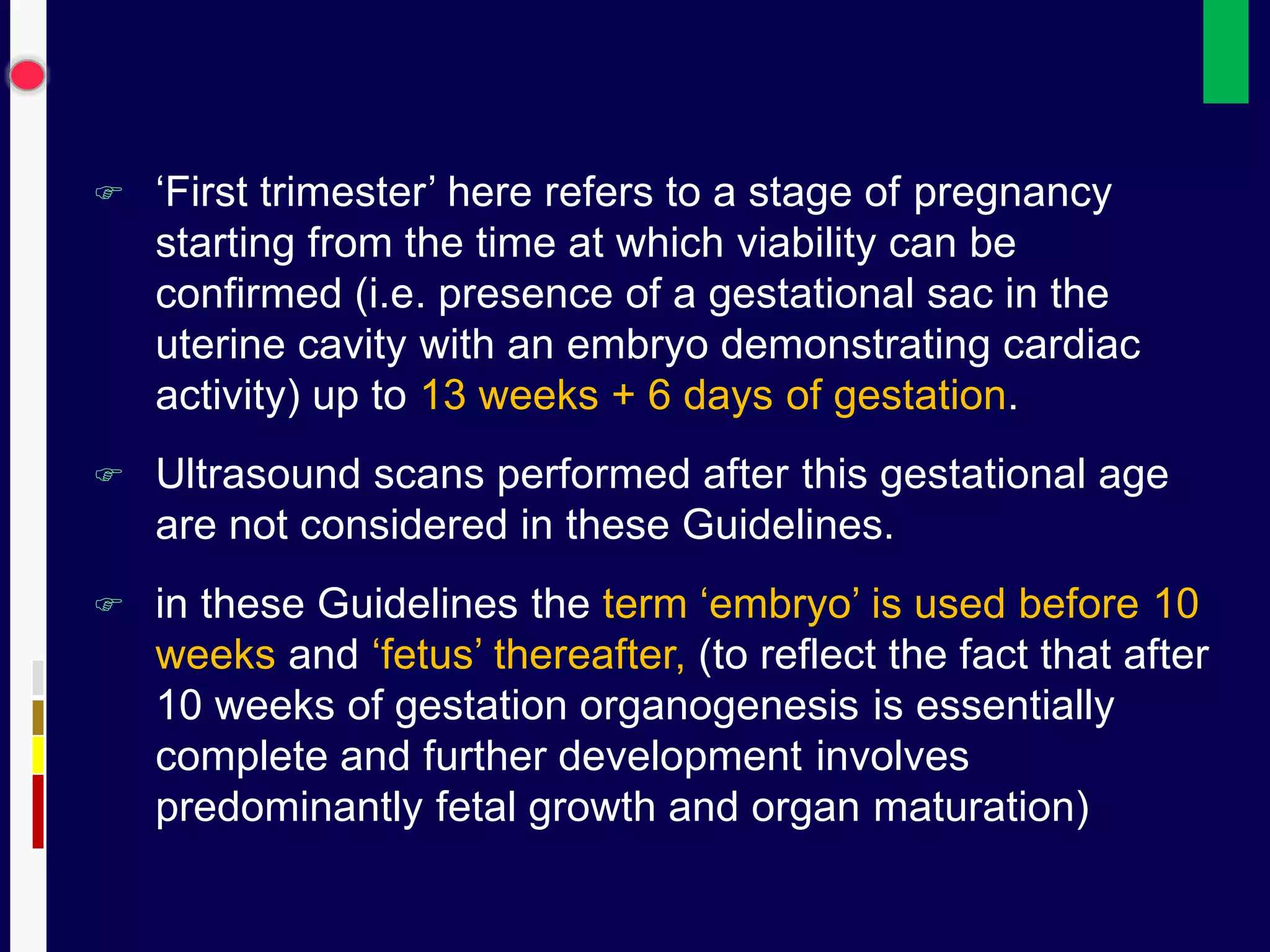 Isuog practice guidelines performance of first trimester fetal ...