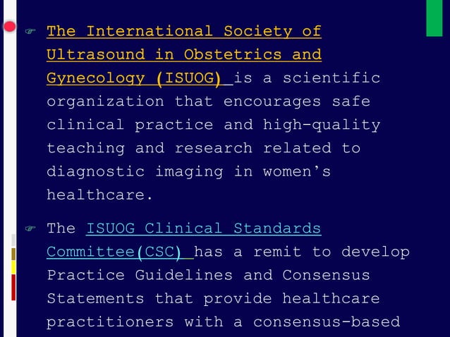 Isuog Practice Guidelines Performance Of First Trimester Fetal