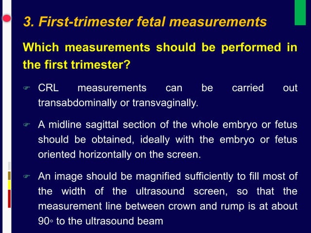 Isuog Practice Guidelines Performance Of First Trimester Fetal