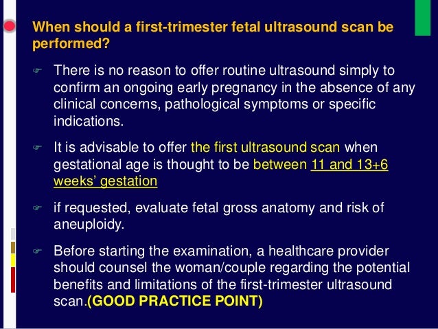 Isuog Practice Guidelines Performance Of First Trimester Fetal Ultras…