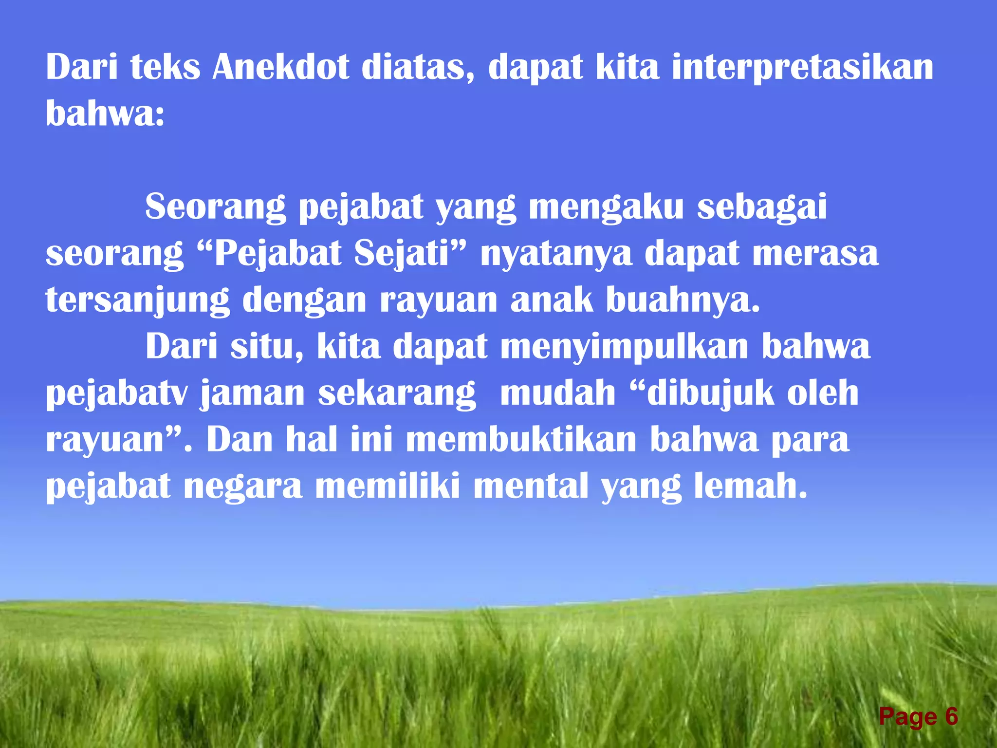 Isu publik anekdot | PPTX