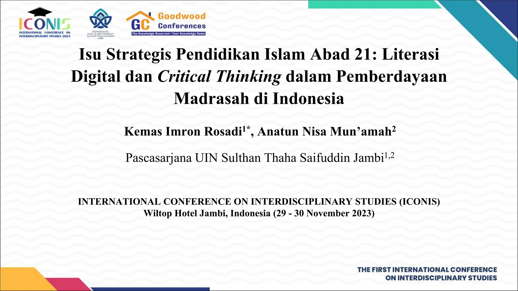 Isu Strategis Pendidikan Islam Abad 21.pptx