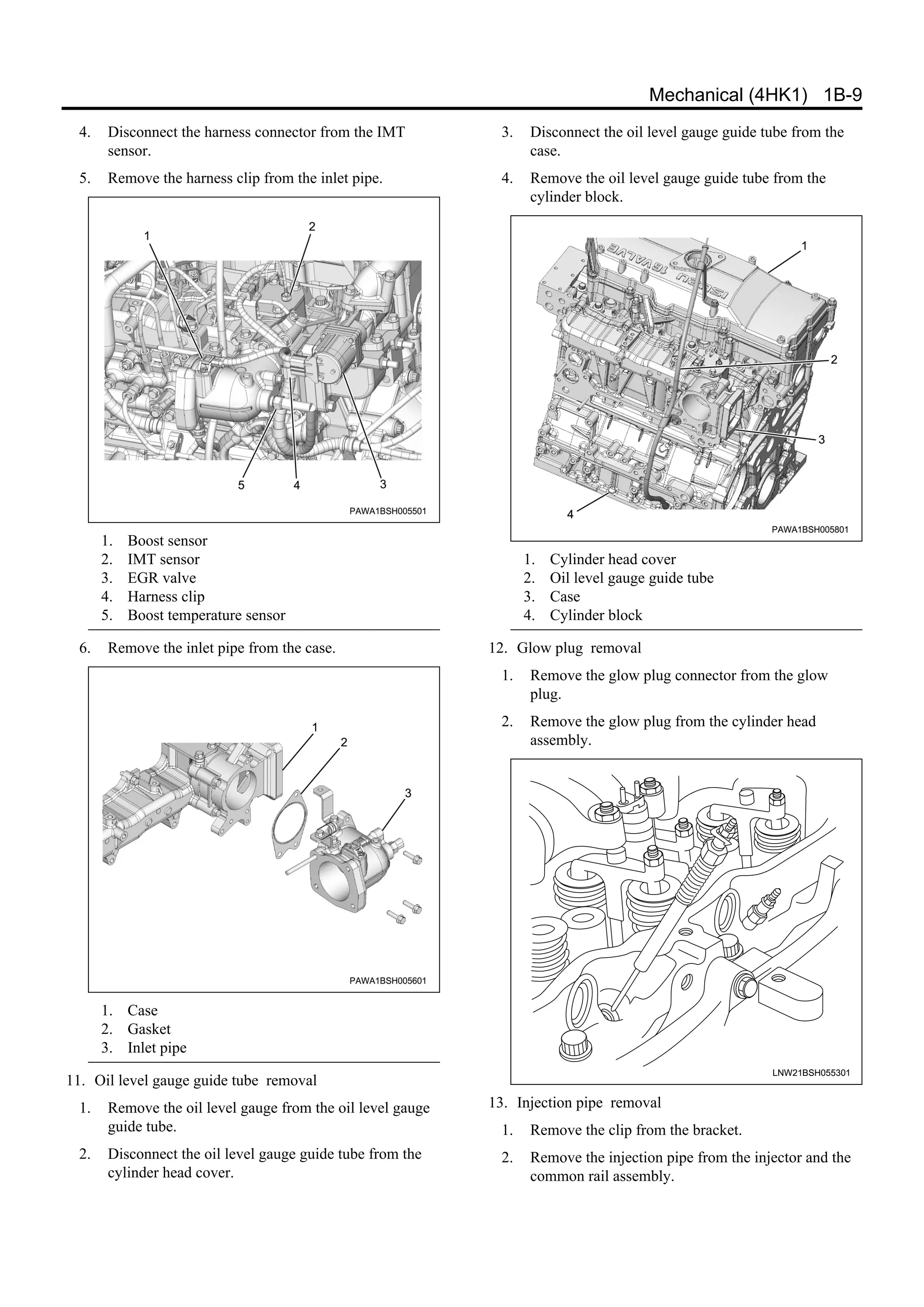 Isuzu 4 hk1 diesel engine service repair manual | PDF