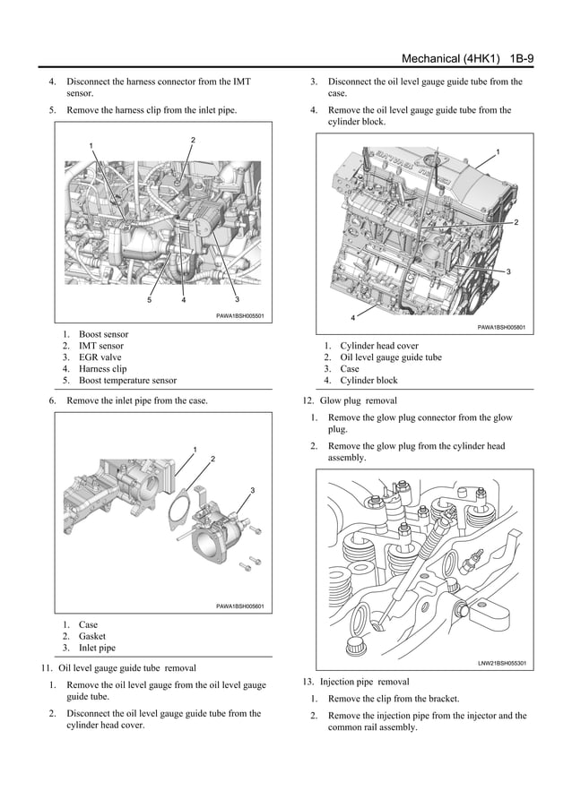 Isuzu 4 hk1 diesel engine service repair manual | PDF