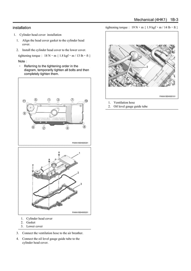 Isuzu 4 hk1 diesel engine service repair manual | PDF