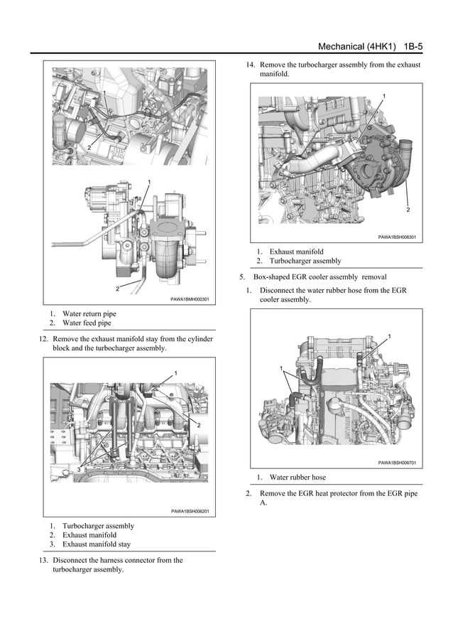 Isuzu 4 hk1 diesel engine service repair manual | PDF