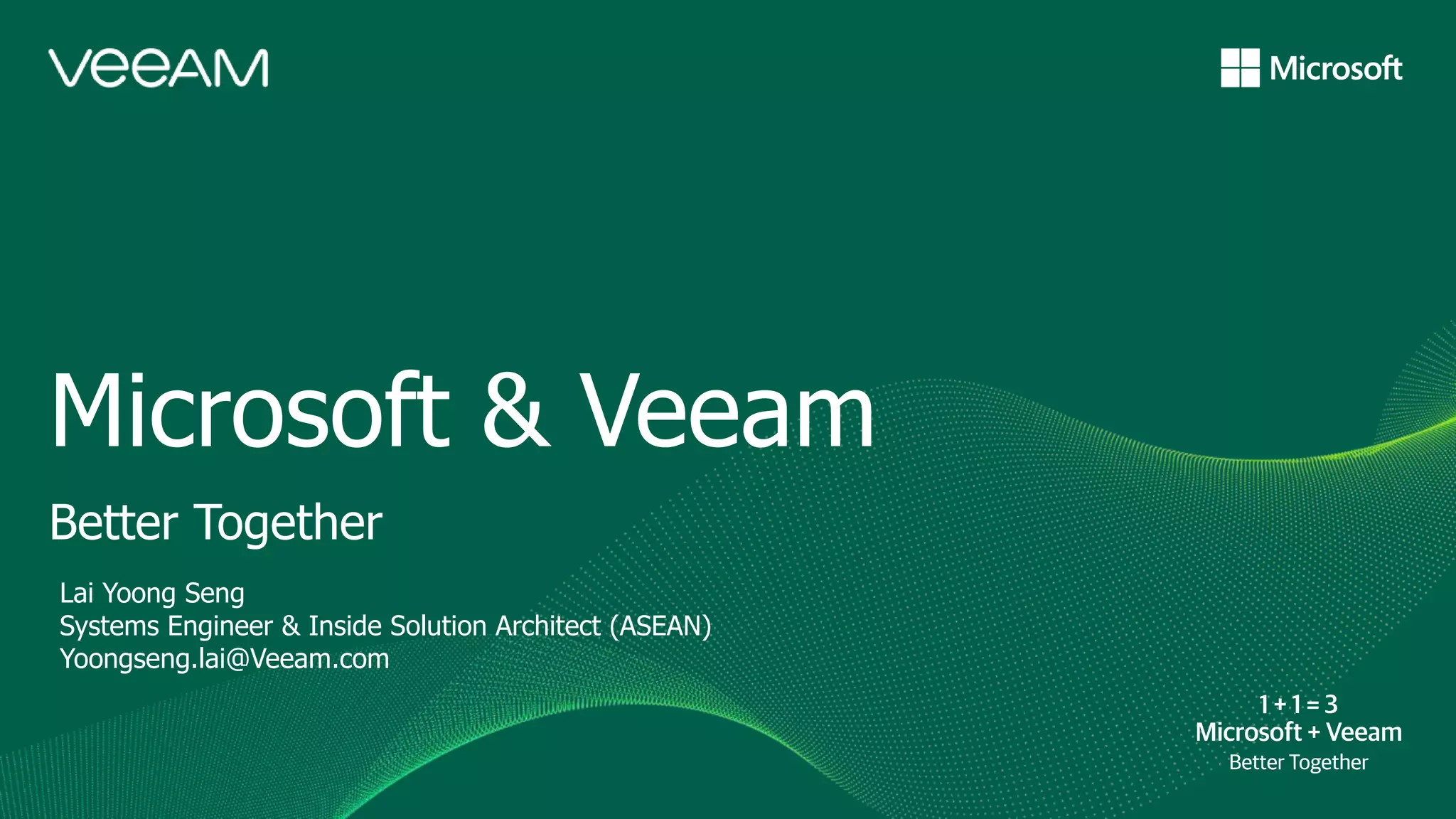 ISV -Microsoft and Veeam Better Together | PPTX