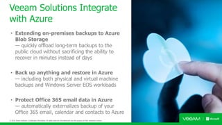 ISV -Microsoft and Veeam Better Together | PPTX