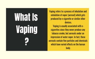 Is vaping bad for your health? | PPT