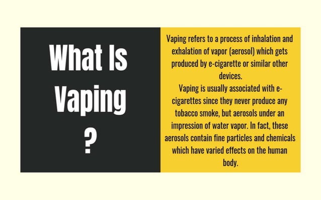 Is vaping bad for your health? | PPTX