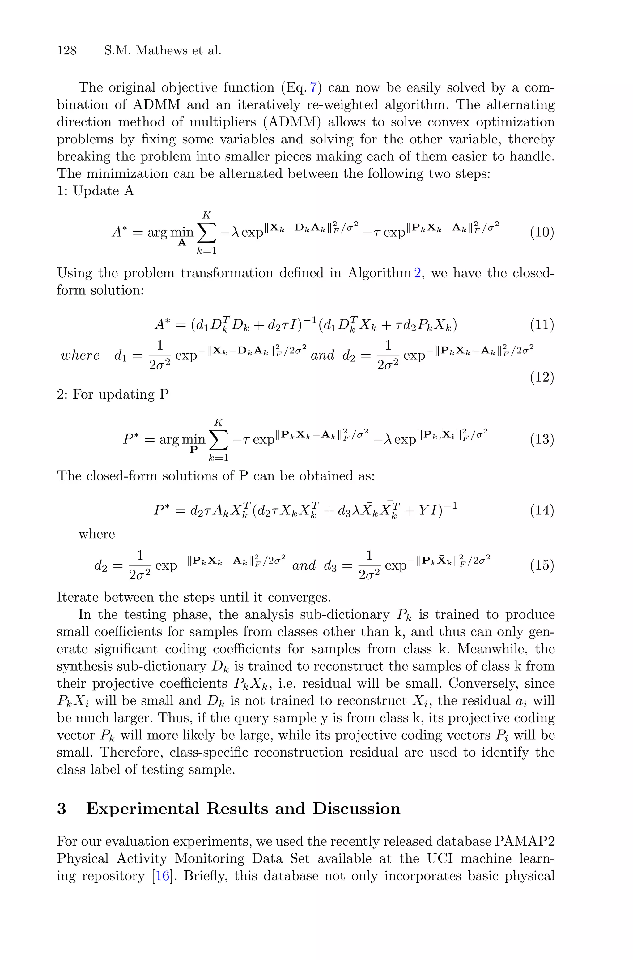 Maximum Correntropy Based Dictionary Learning Framework for Physical Activity Recognition Using ...