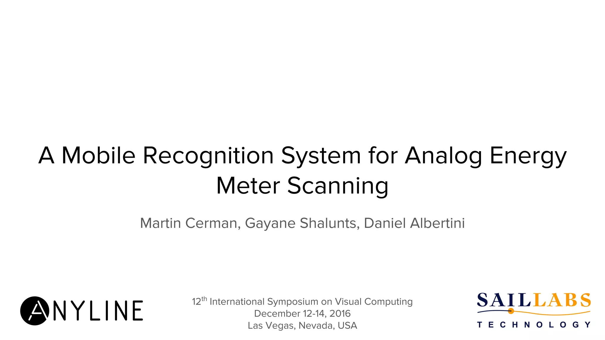 A Mobile Recognition System for Analog Energy Meter Scanning | PDF