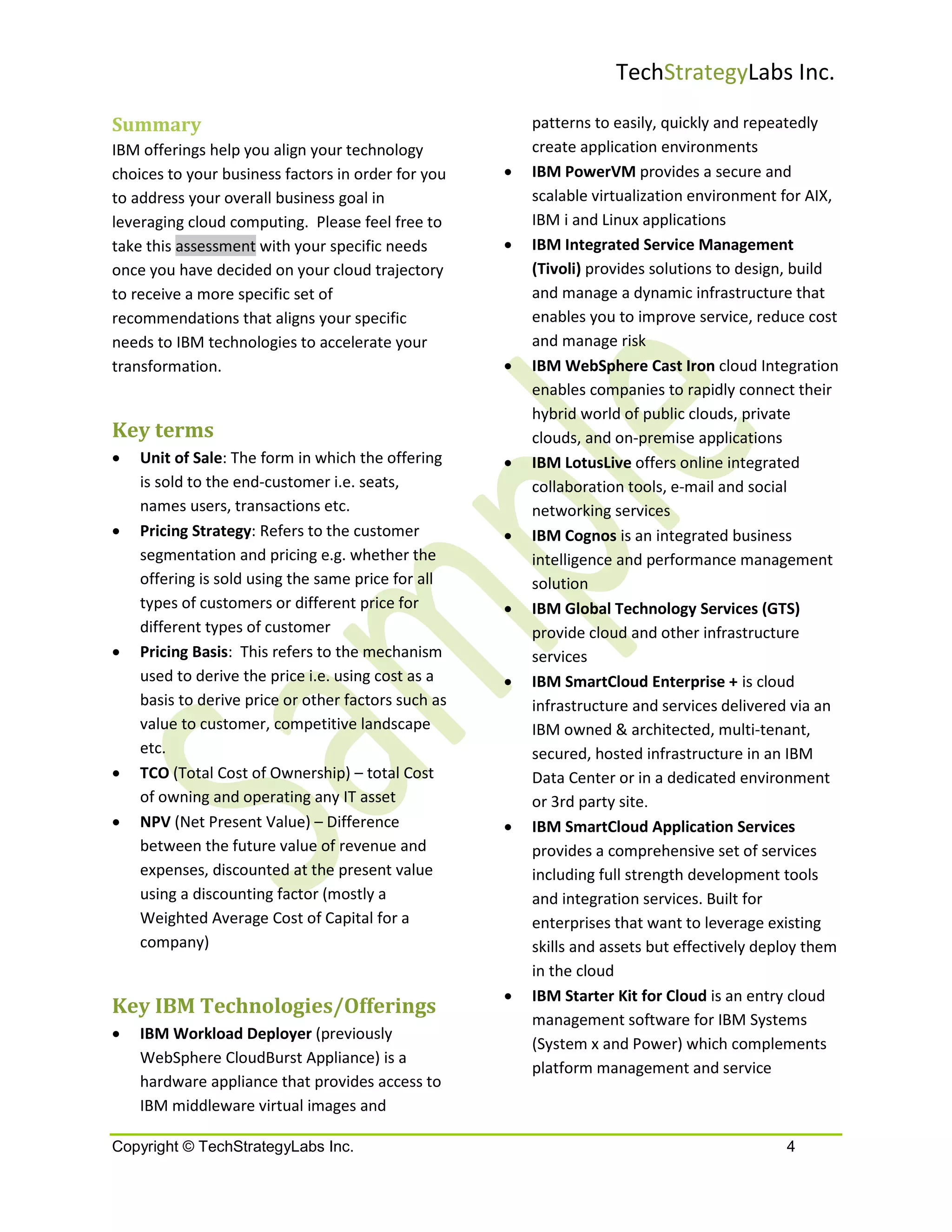Isv cloud business readiness assessment | PDF