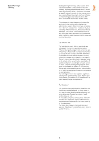 Isw spatial-planning-germany | PDF