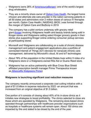 Is Walgreens Going Private or In The Process Of Being Acquired? John G ...