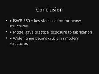 ISWB_350_Model_Presentation.pptx steel tables | PPTX