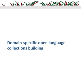 FLAX: Flexible Language Acquisition with Open Data-Driven Learning | PPT