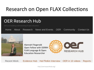 FLAX: Flexible Language Acquisition with Open Data-Driven Learning | PPT