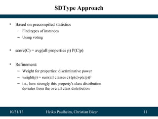 Type Inference on Noisy RDF Data | ODP | Databases | Computer Software and Applications