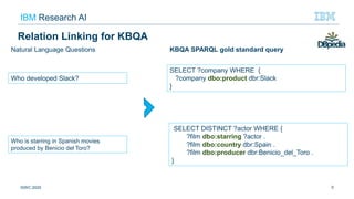 Leveraging Semantic Parsing for Relation Linking over Knowledge Bases | PPT