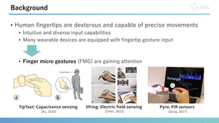 TouchLog: Finger Micro Gesture Recognition Using Photo-Reflective ...