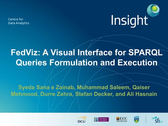 FedViz: A Visual Interface for SPARQL Queries Formulation and Execution ... FedViz: A Visual Interface for SPARQL Queries Formulation and Execution ...