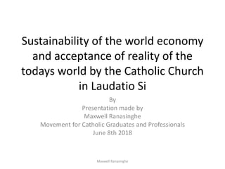 Sustainability and Pope Francis's Laudatio Si | PPTX