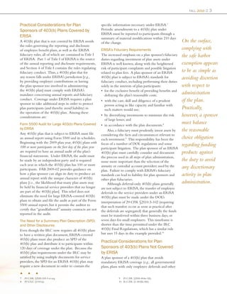 Is Your 403(b) Plan Covered by ERISA, Must it Be—and Does it Matter? | PDF