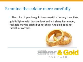 Is Your Gold Jewellery Really Gold? | PPT