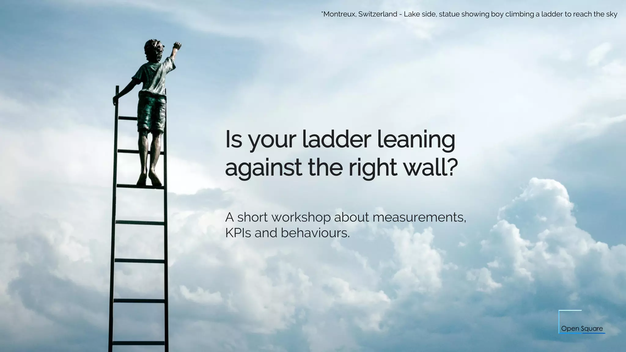 Is your ladder leaning against the right wall? | PPT