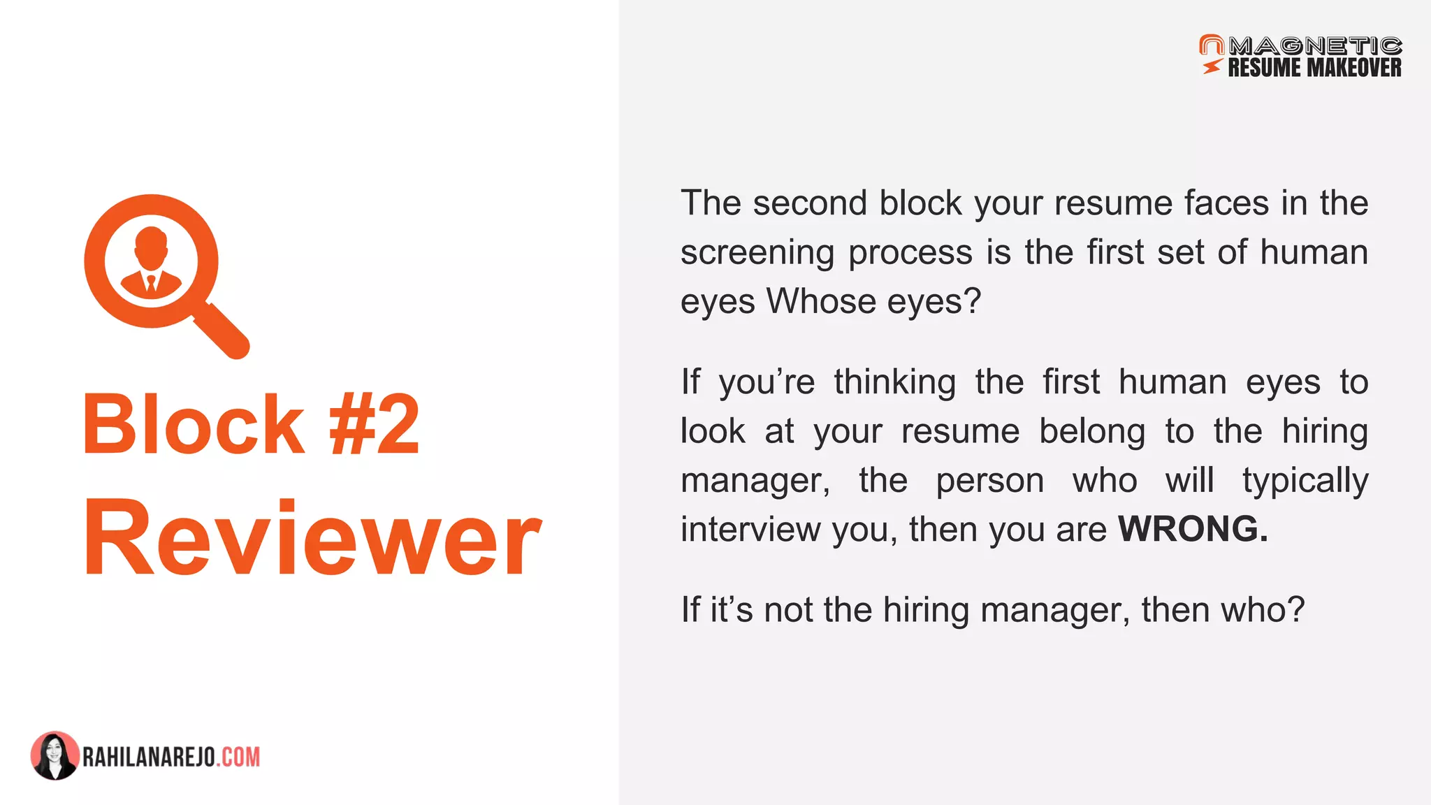 Is your resume magnetic? Rahila Narejo | PPT