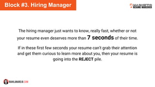 Is your resume magnetic? Rahila Narejo | PPT