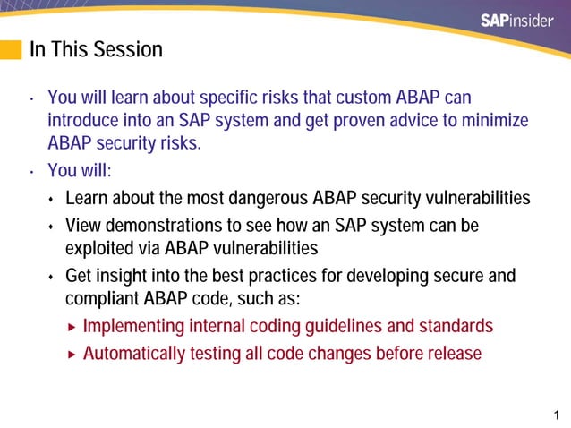 Is your SAP system vulnerable to cyber attacks? | PPT