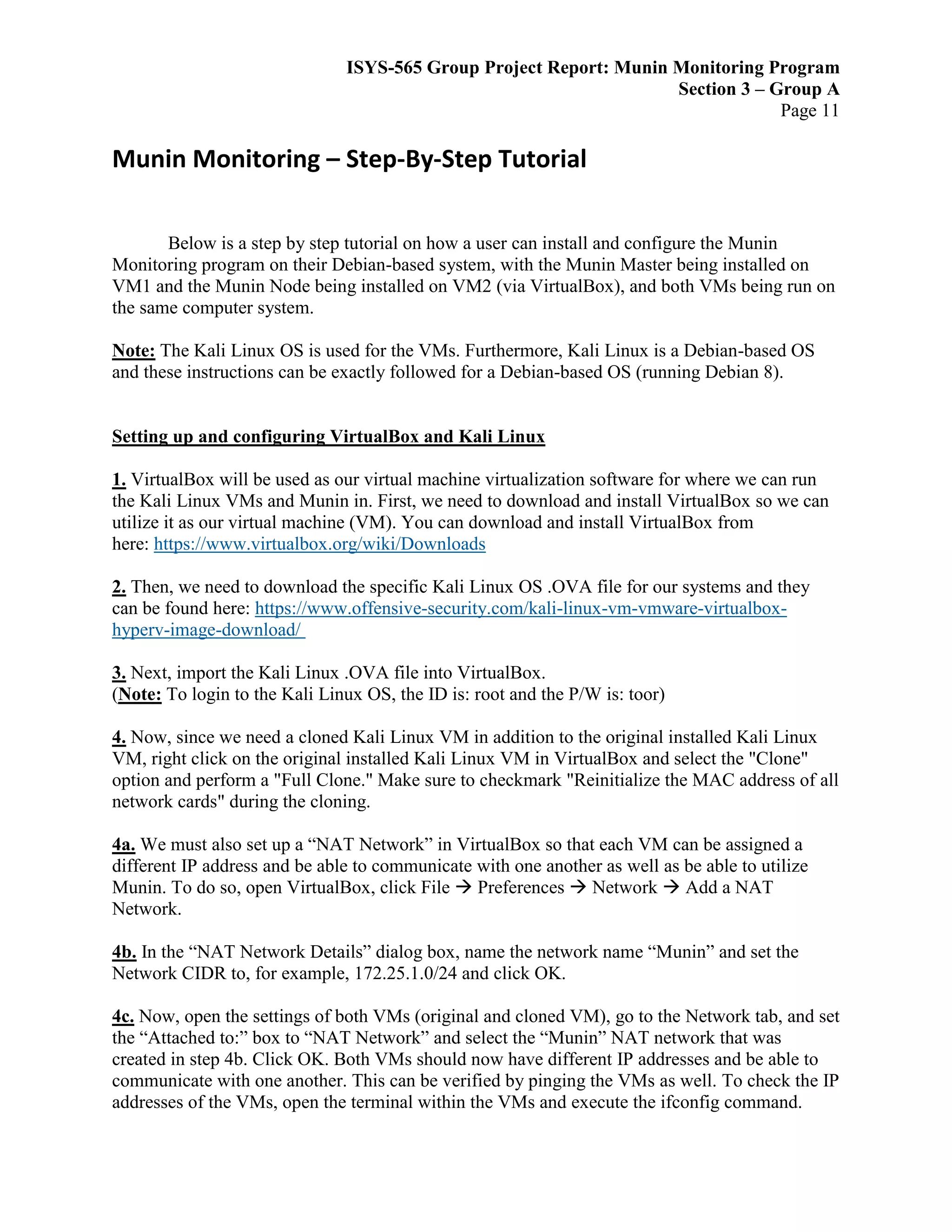 Munin Monitoring Project | PDF