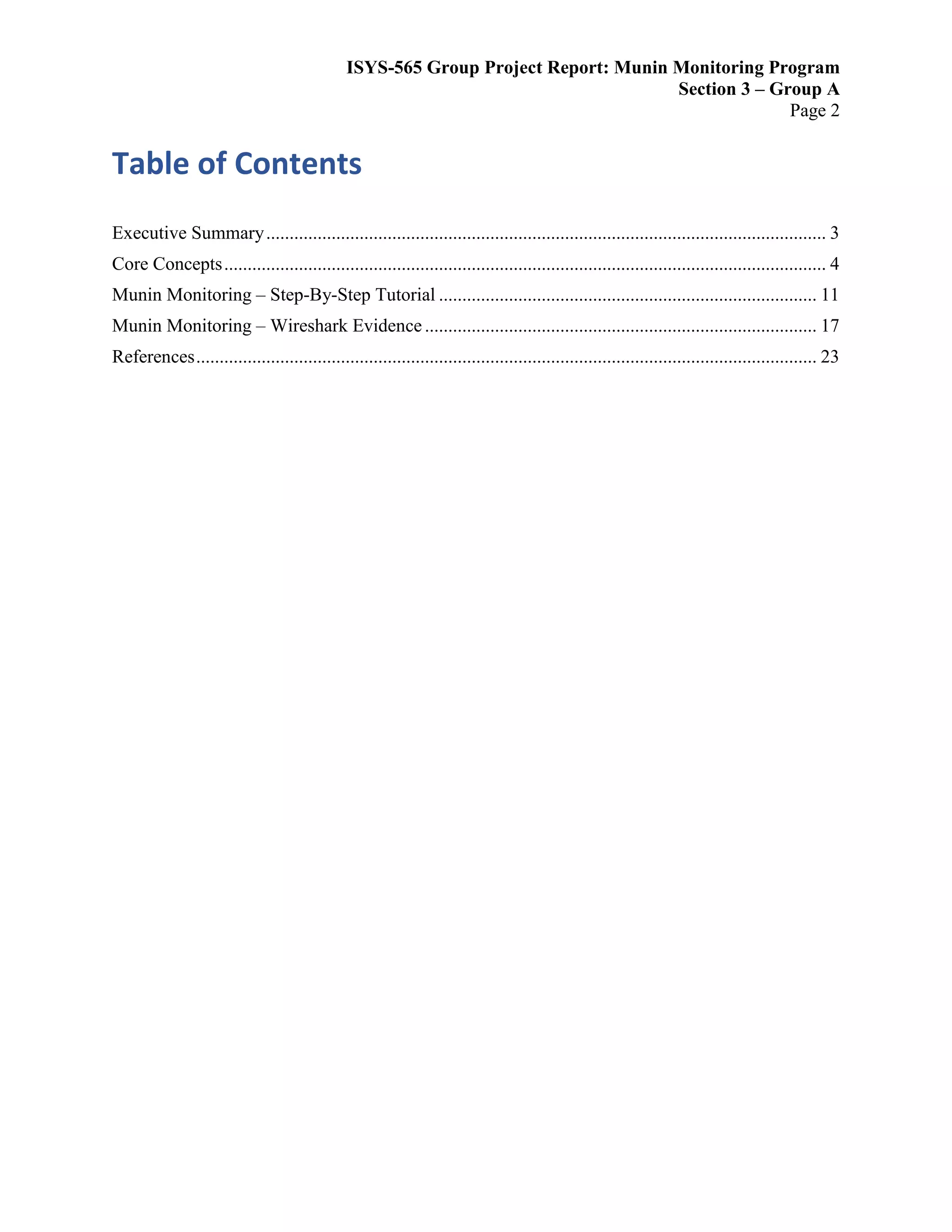 Munin Monitoring Project | PDF