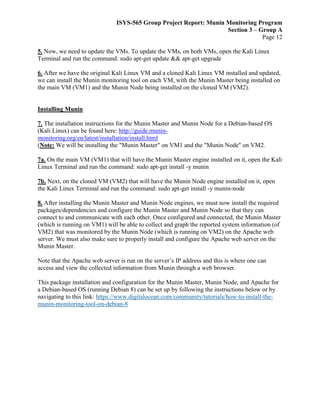 Munin Monitoring Project | PDF