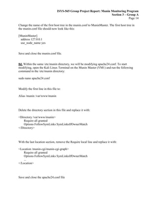 Munin Monitoring Project | PDF