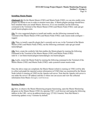 Munin Monitoring Project | PDF
