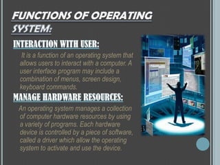 OPERATING SYSTEM | PPTX | Operating Systems | Computer Software and ...