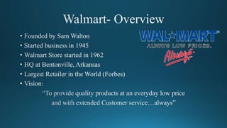 Walmart- Using Information Systems to be Market Leader | PPTX