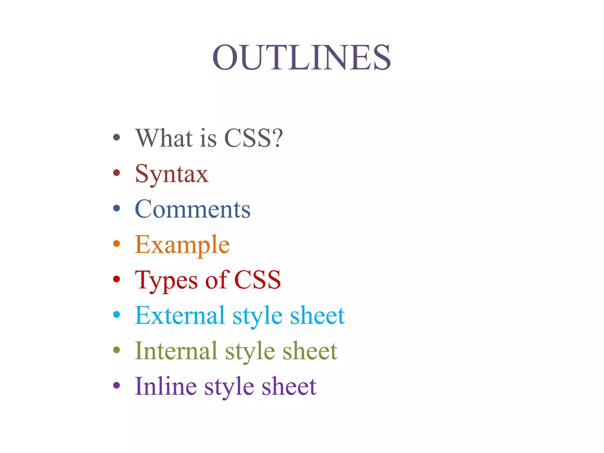 Cascading Style Sheet (CSS) | PPTX