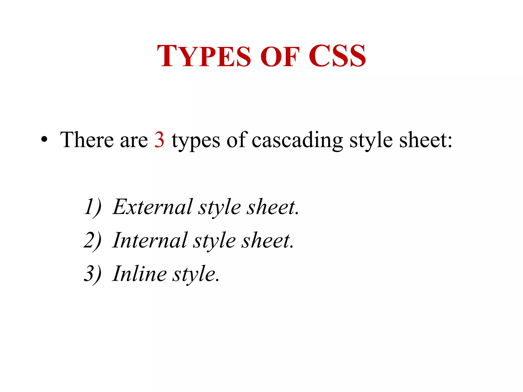 Cascading Style Sheet (CSS) | PPTX