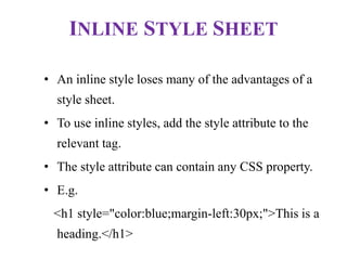 Cascading Style Sheet (CSS) | PPTX