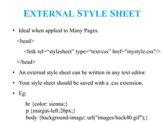 Cascading Style Sheet (CSS) | PPTX