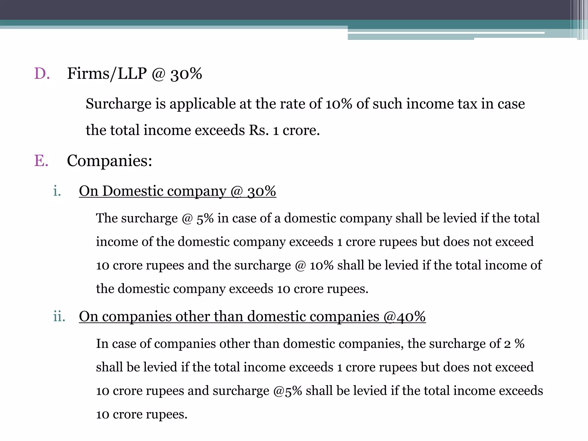 Introduction to Income Tax | PPTX