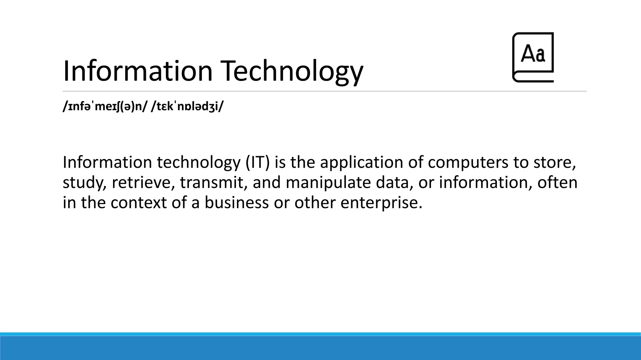 Indian Information Technology | PPTX