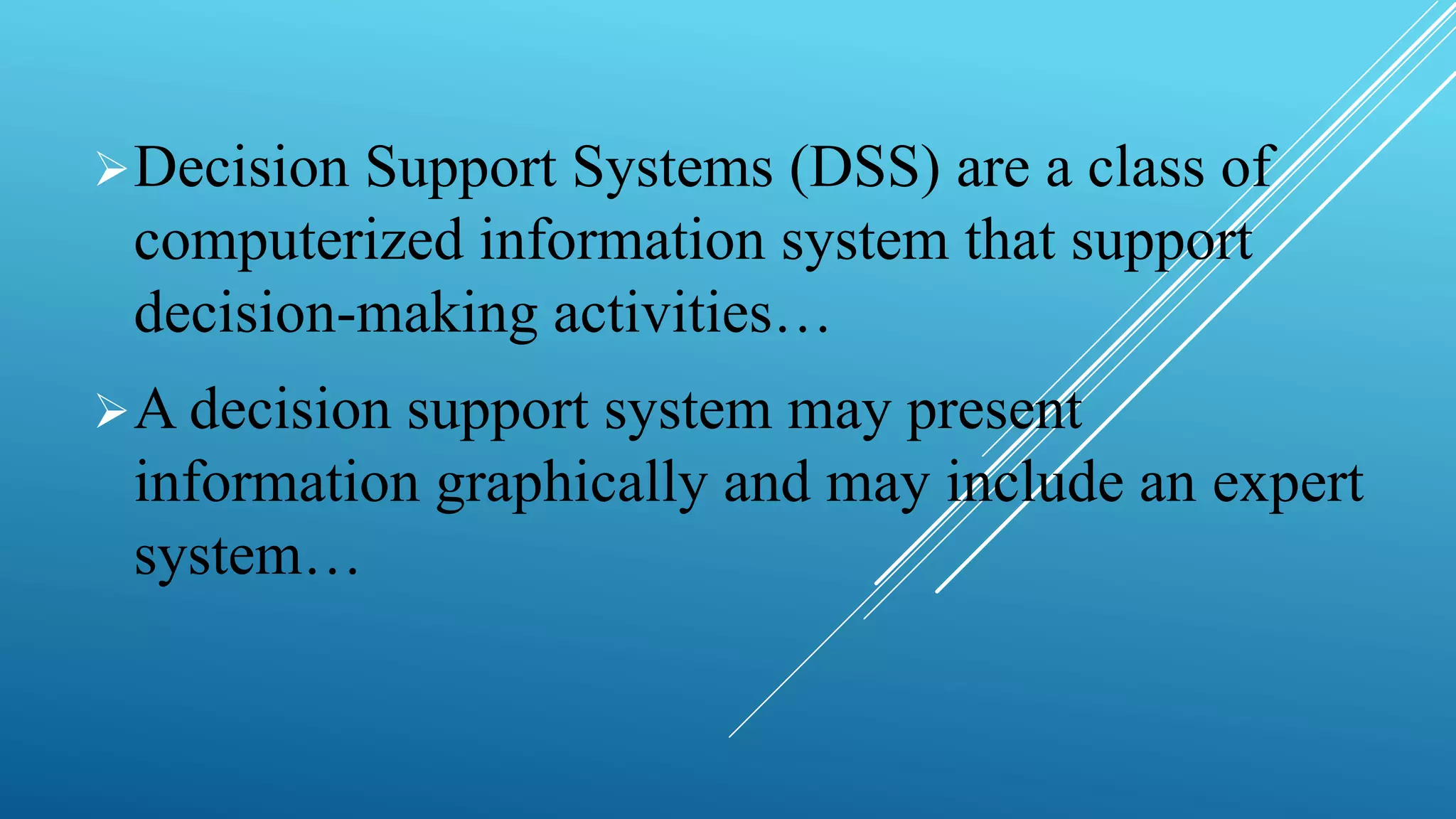 DSS and decision support system and its types | PPTX | Operating Systems | Computer Software and ...