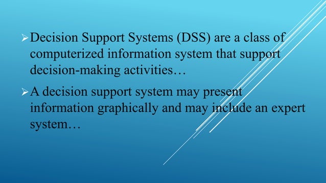 DSS and decision support system and its types | PPTX | Operating ...
